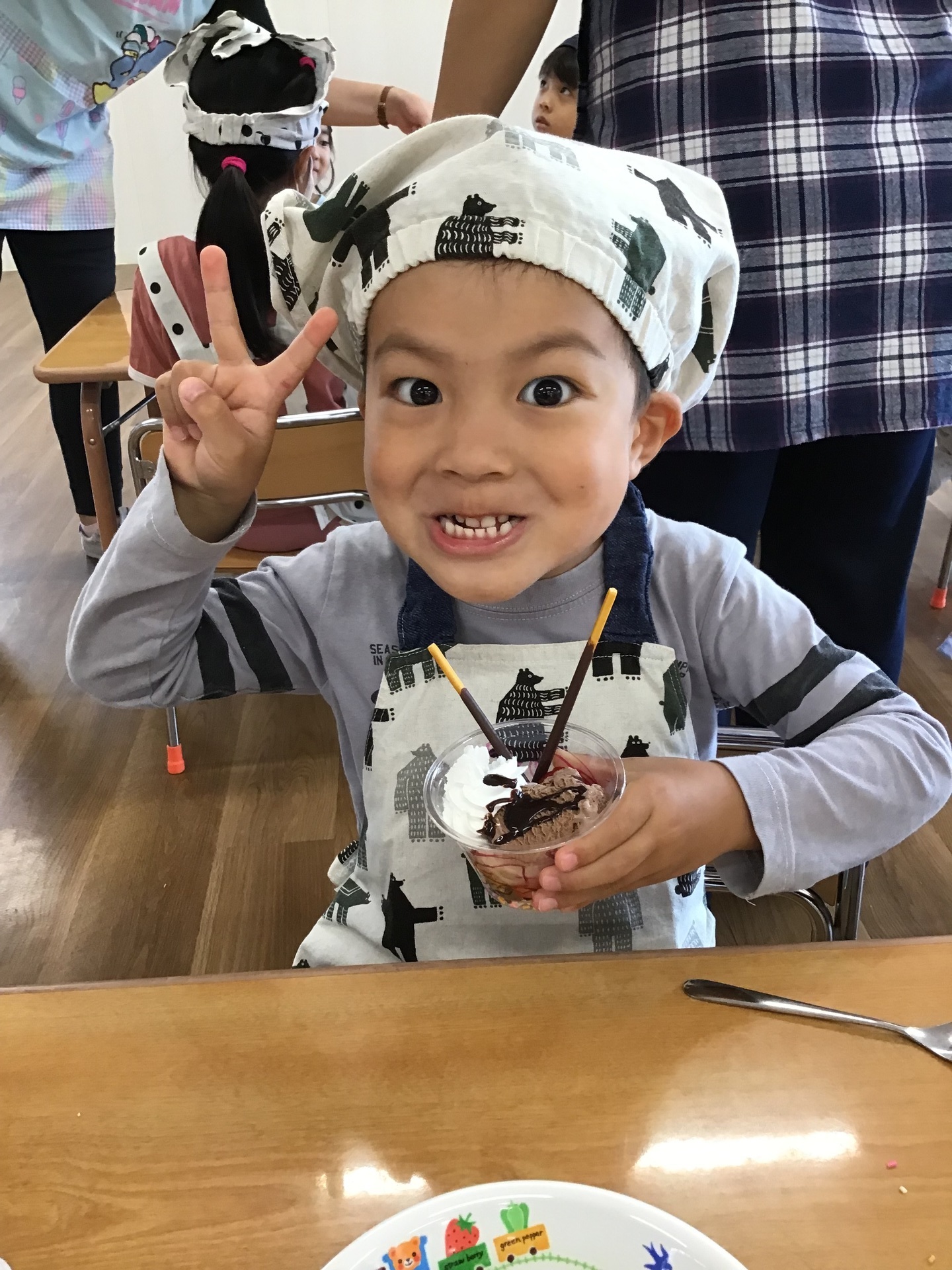 おわかれクッキングさくらﾊﾞｰｼﾞｮﾝ: 垣花こども園のブログ